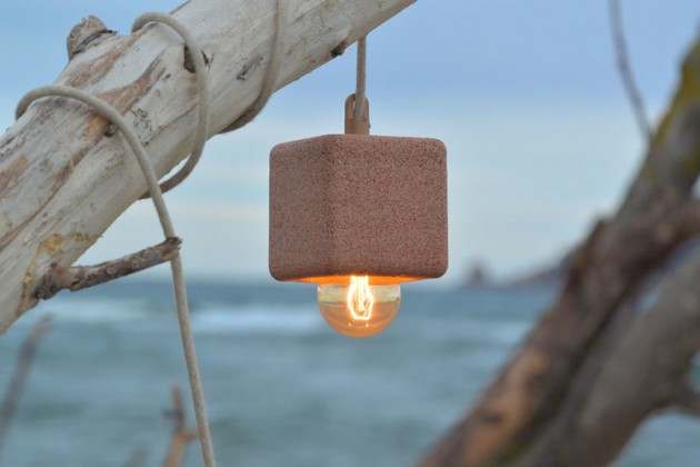 A Hanging Light Made Out Of Sand - Airows