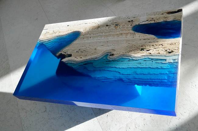 These Custom-Made Tables Look Like The Ocean Floor - Airows