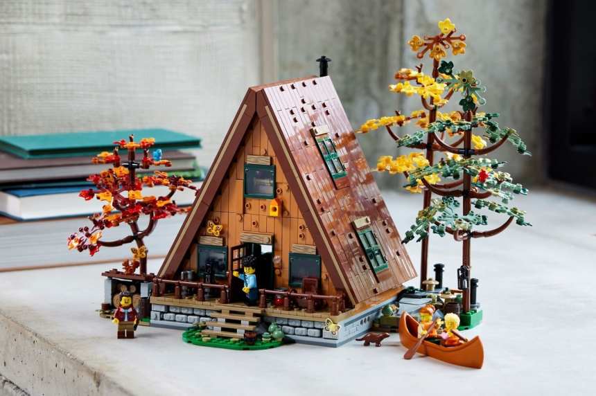 Escape to the Mountains with the LEGO A-Frame Cabin Set - Airows
