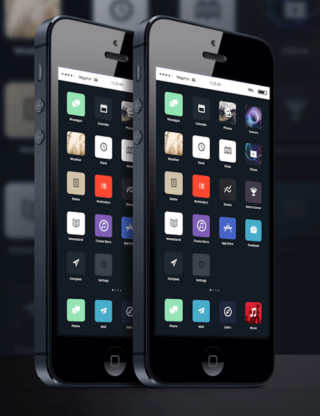 Gorgeous Flat & Minimal iOS 7 Redesign - Airows