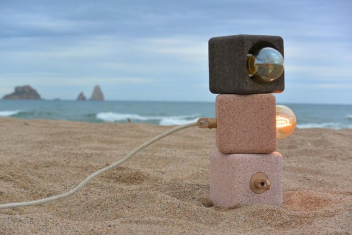 A Hanging Light Made Out Of Sand - Airows