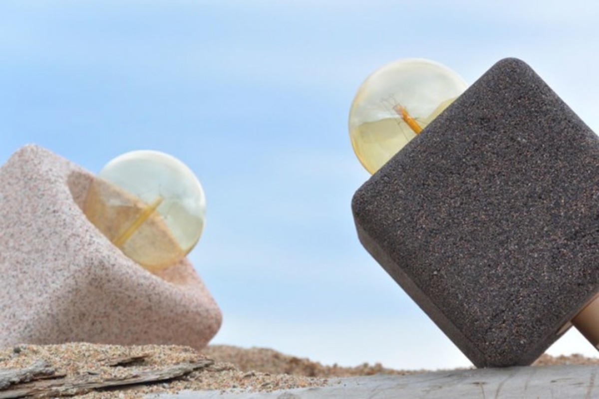 A Hanging Light Made Out Of Sand - Airows