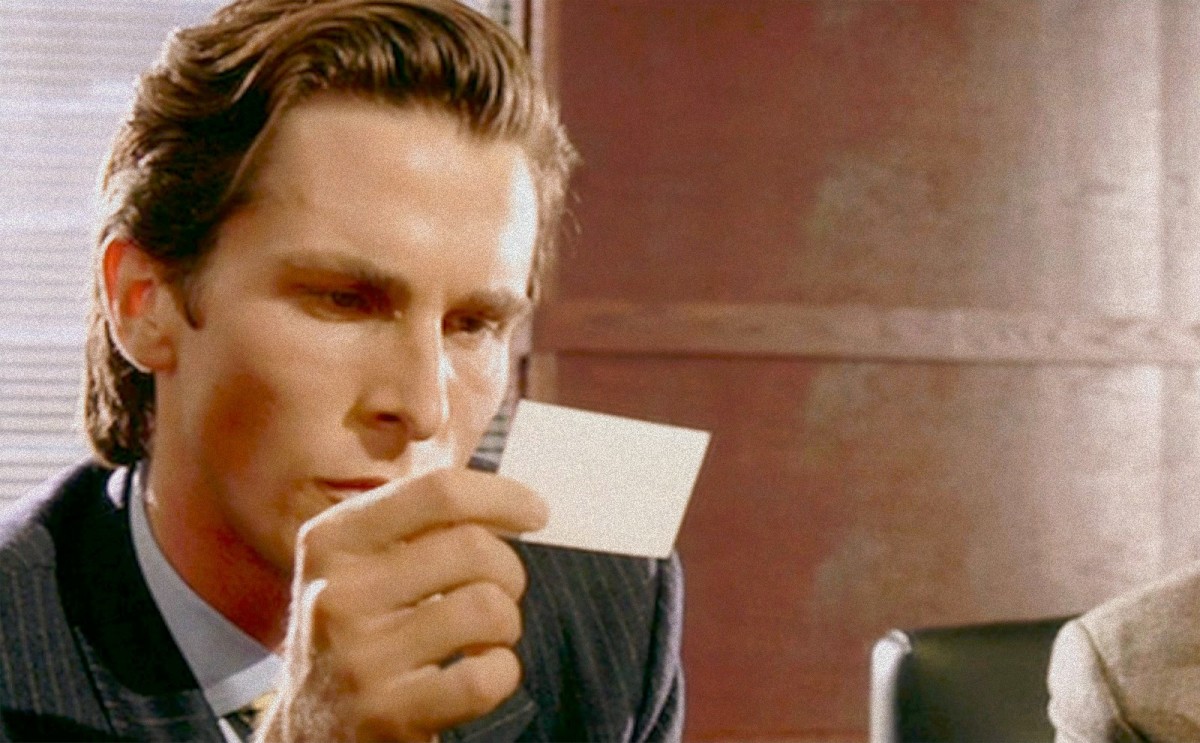  American Psycho Director Anatomizes Iconic Business Card Scene Airows