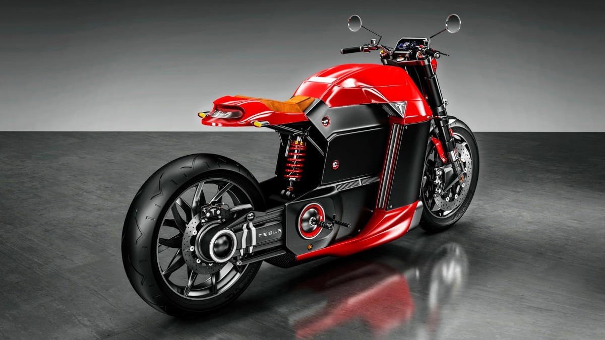 Check Out This Radical Tesla Motorcycle Concept - Airows