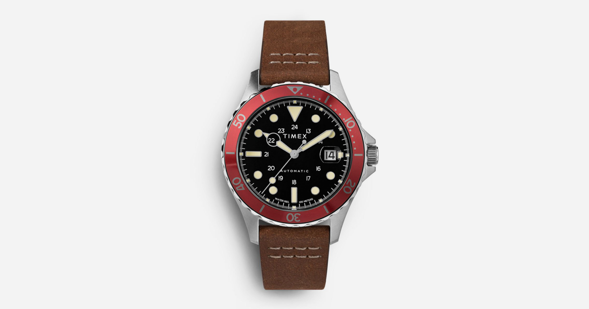 Timex Upgrades the Navi XL With a Standout Red Bezel - Airows
