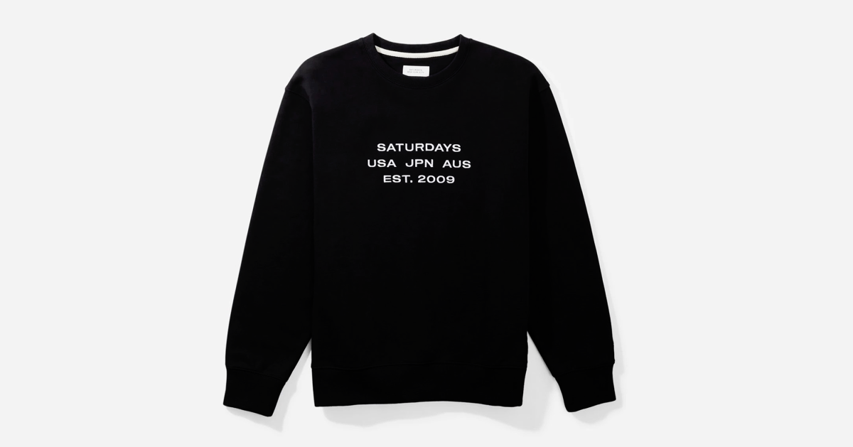 Saturdays NYC Goes Worldwide With New Signature Sweatshirt - Airows