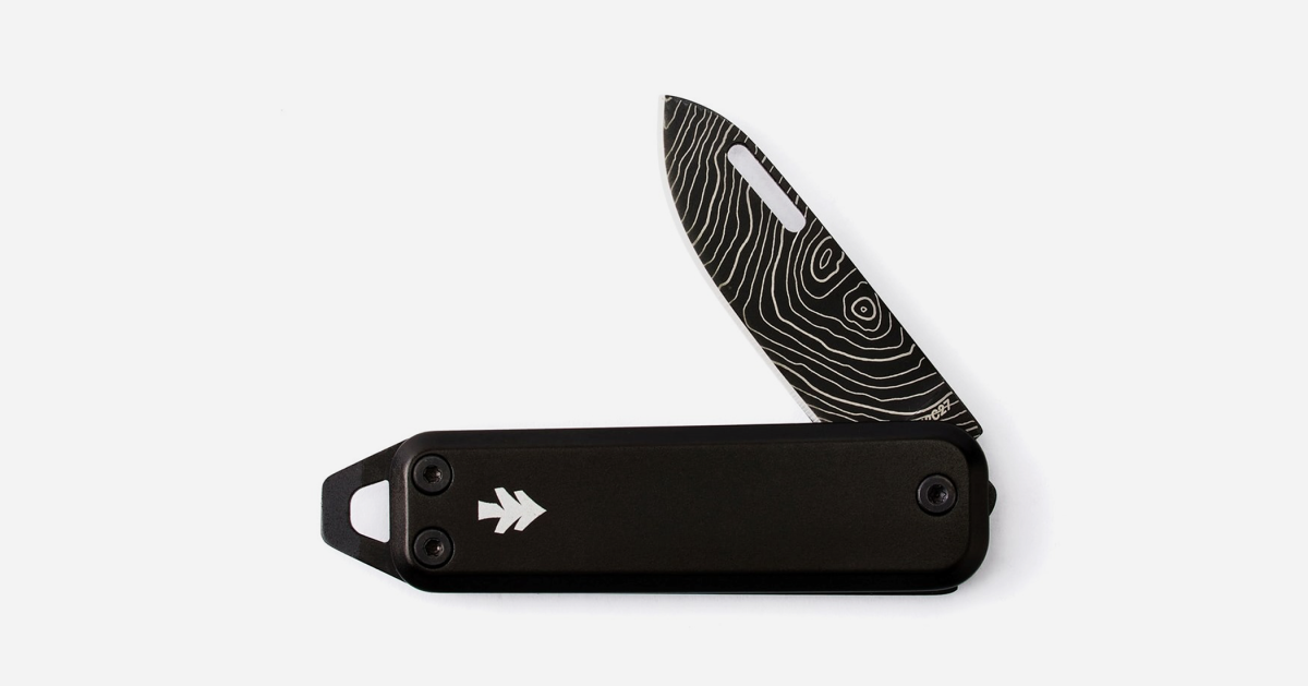 The James Brand x Huckberry Release Topographic-Clad Keychain Knife ...